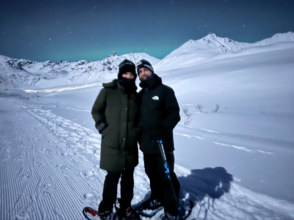 Alaska Nighttime Adventure with Campfire, Snowshoe Hike, and Homemade ...