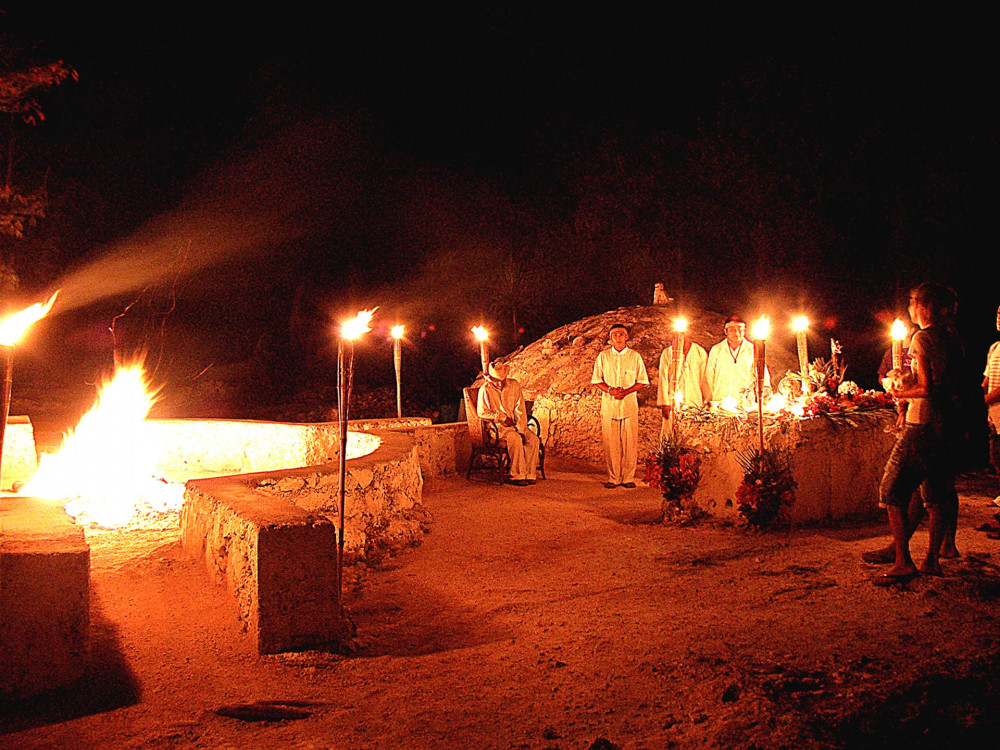 Maya Temazcal Night Ceremony with Cenote Swim & Dinner - Cancun ...