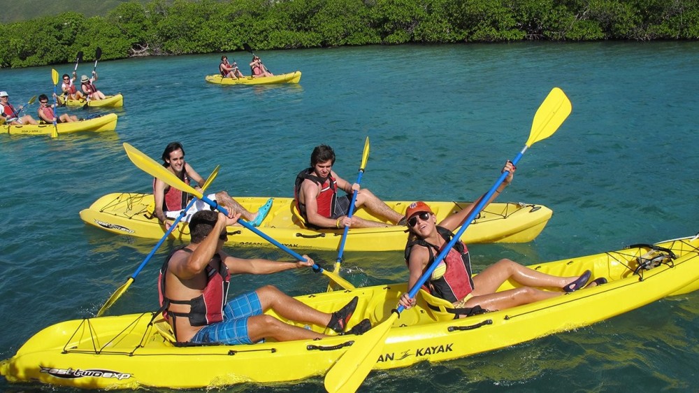 3-Hr Mangrove Lagoon, Cas Cay Kayak, Hike & Snorkel (optional transfer ...
