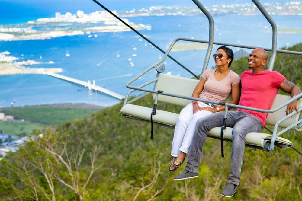 St Maarten Sky Explorer, Flying Dutchman and Schooner Ride Combo ...