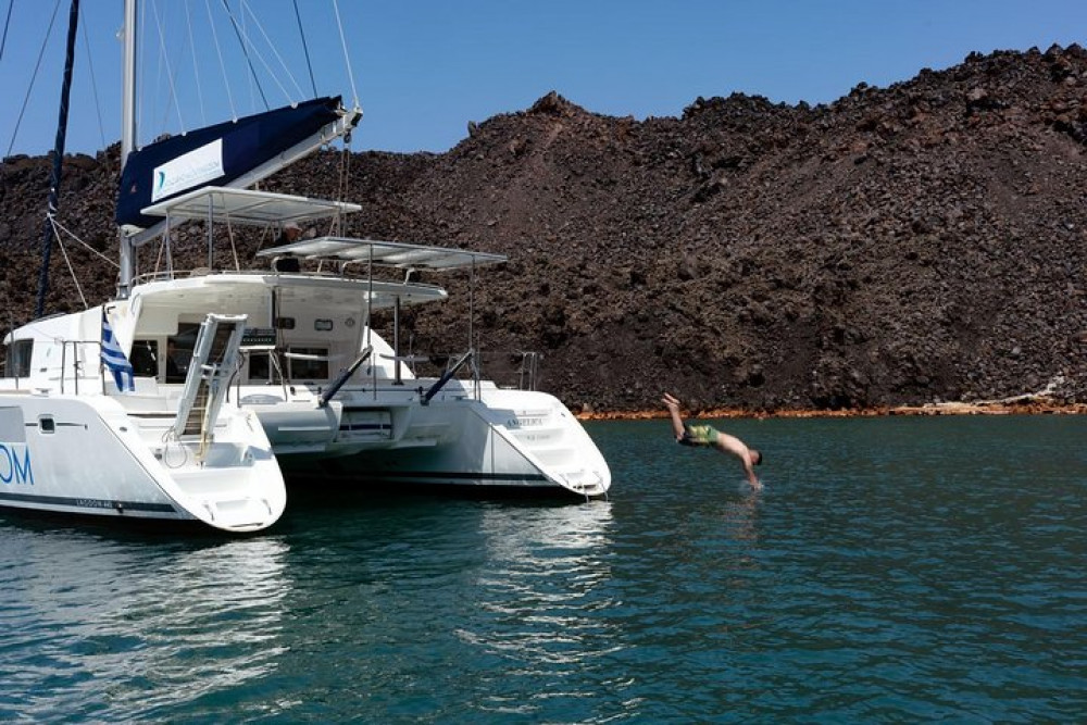 Caldera Cruise with Swim Stops, BBQ on board and drinks! - Fira ...