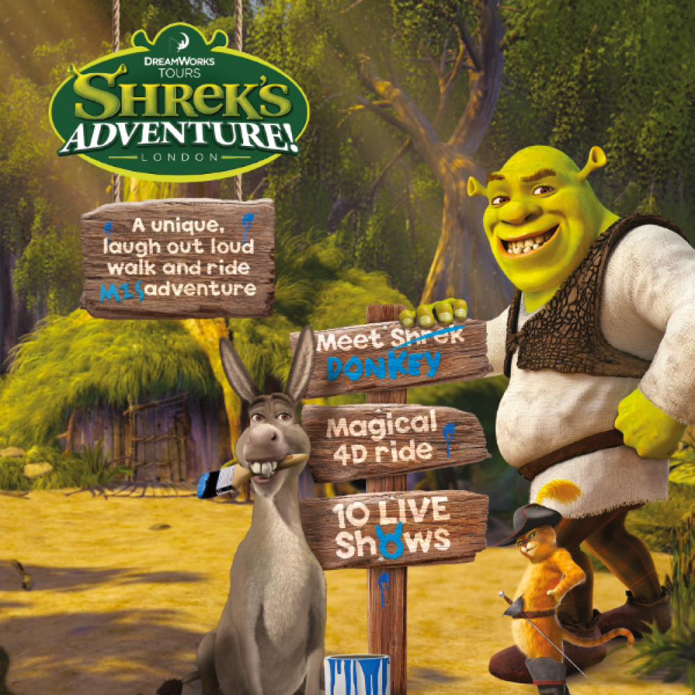 DreamWorks Tours Shrek’s Adventure London Ticket - London | Project ...