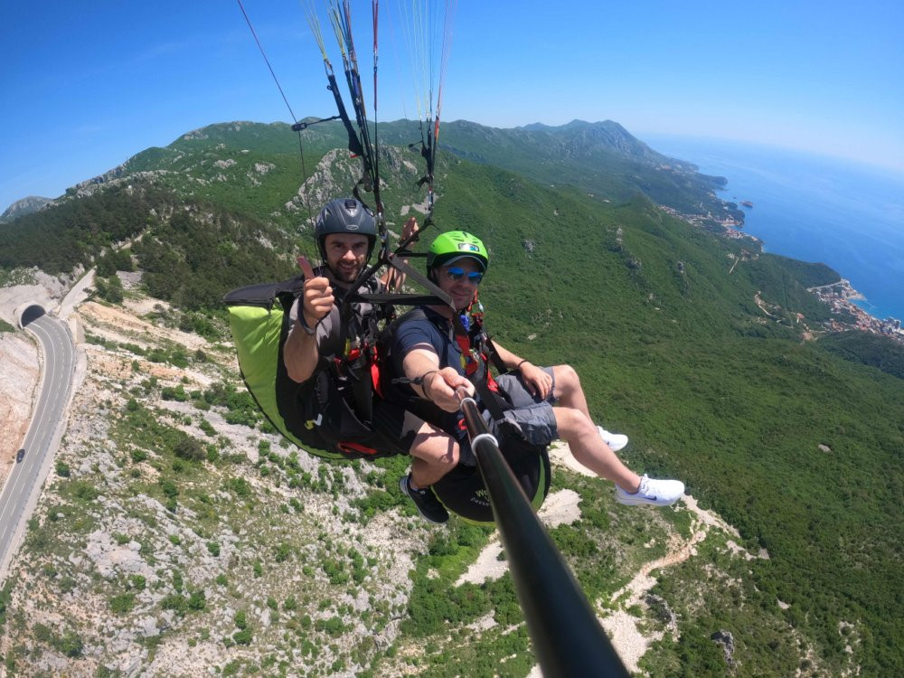 Budva Riviera Sky Adventure: Tandem Paragliding in Montenegro - Budva ...