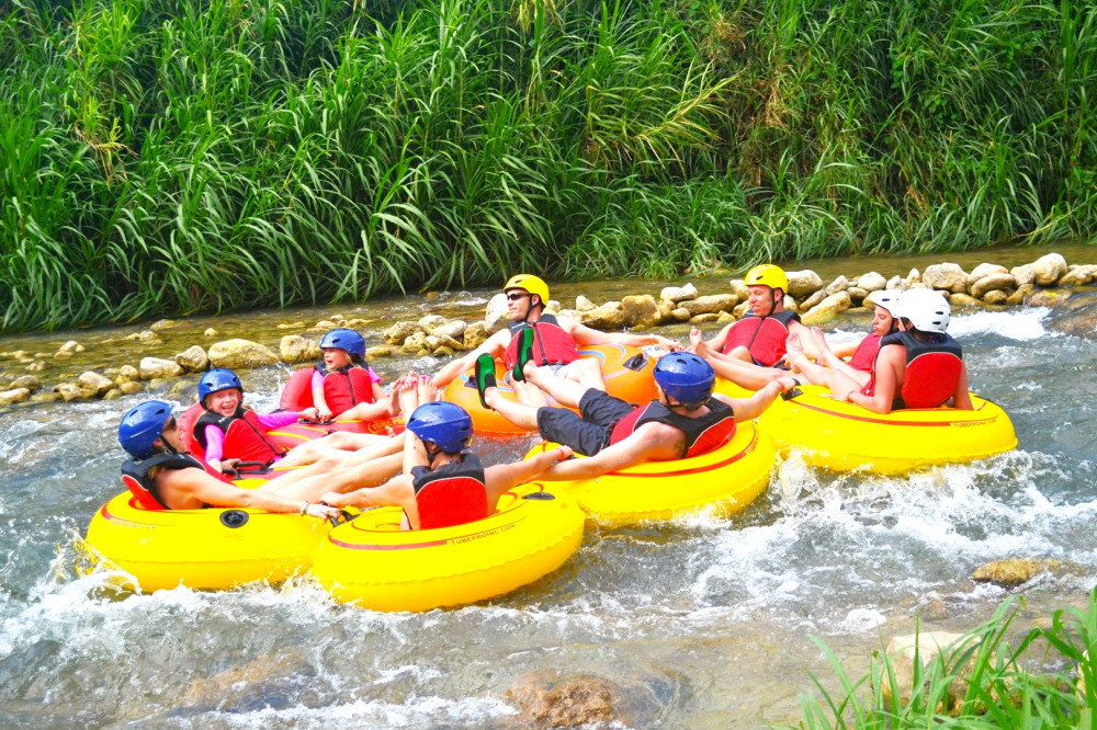 Irie Blue Hole & Jungle River Tubing Adventure Tour from Falmouth ...