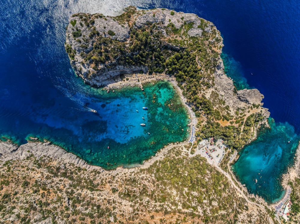 Sailing Yacht Trip - Anthony Quinn, Ladiko & Traganou Bays from Lindos ...