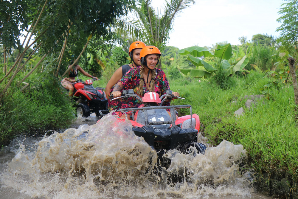 Bali ATV Across Rivers, Caves, Rice Fields & Waterfalls with Infinity ...