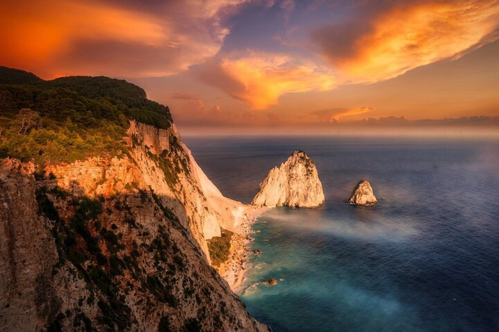 Romantic Sunset in Zakynthos Keri Lake & Myzithres Viewpoint ...