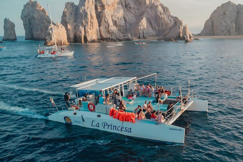 Los Cabos Party Catamaran: Snorkeling, Open Bar & Music Fun - Cabo San ...